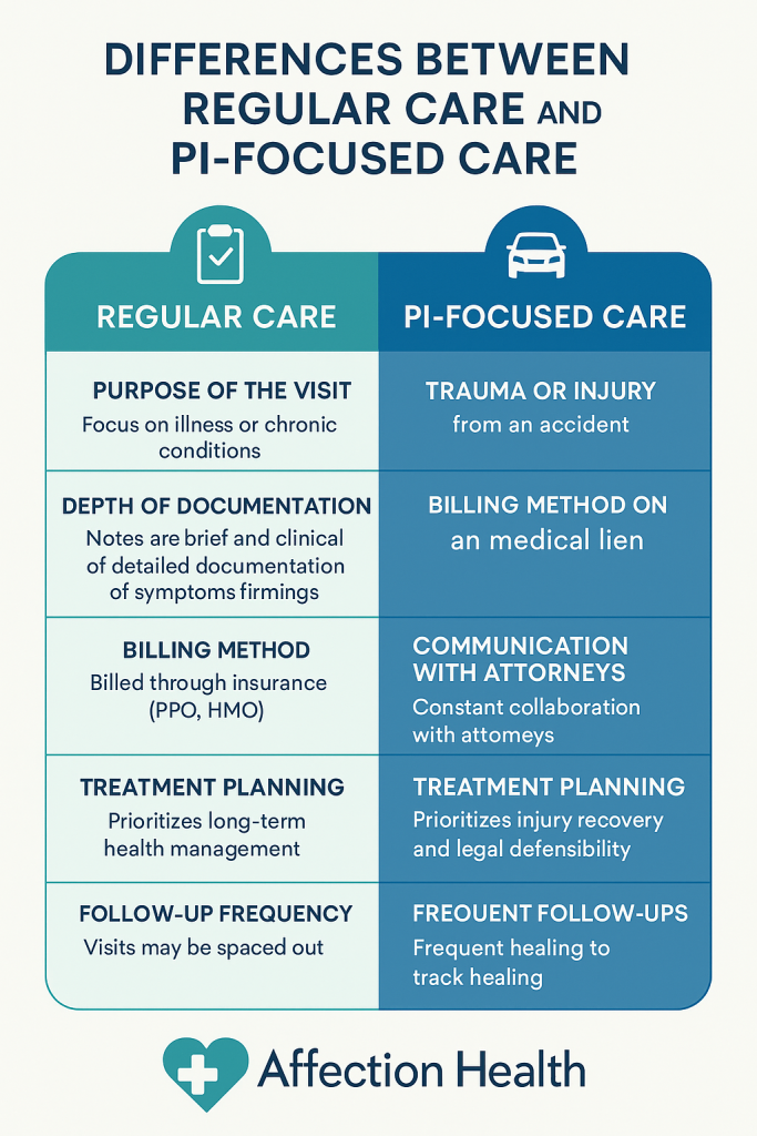 Differences Between Regular Care and PI-Focused Care - Affection Health ...